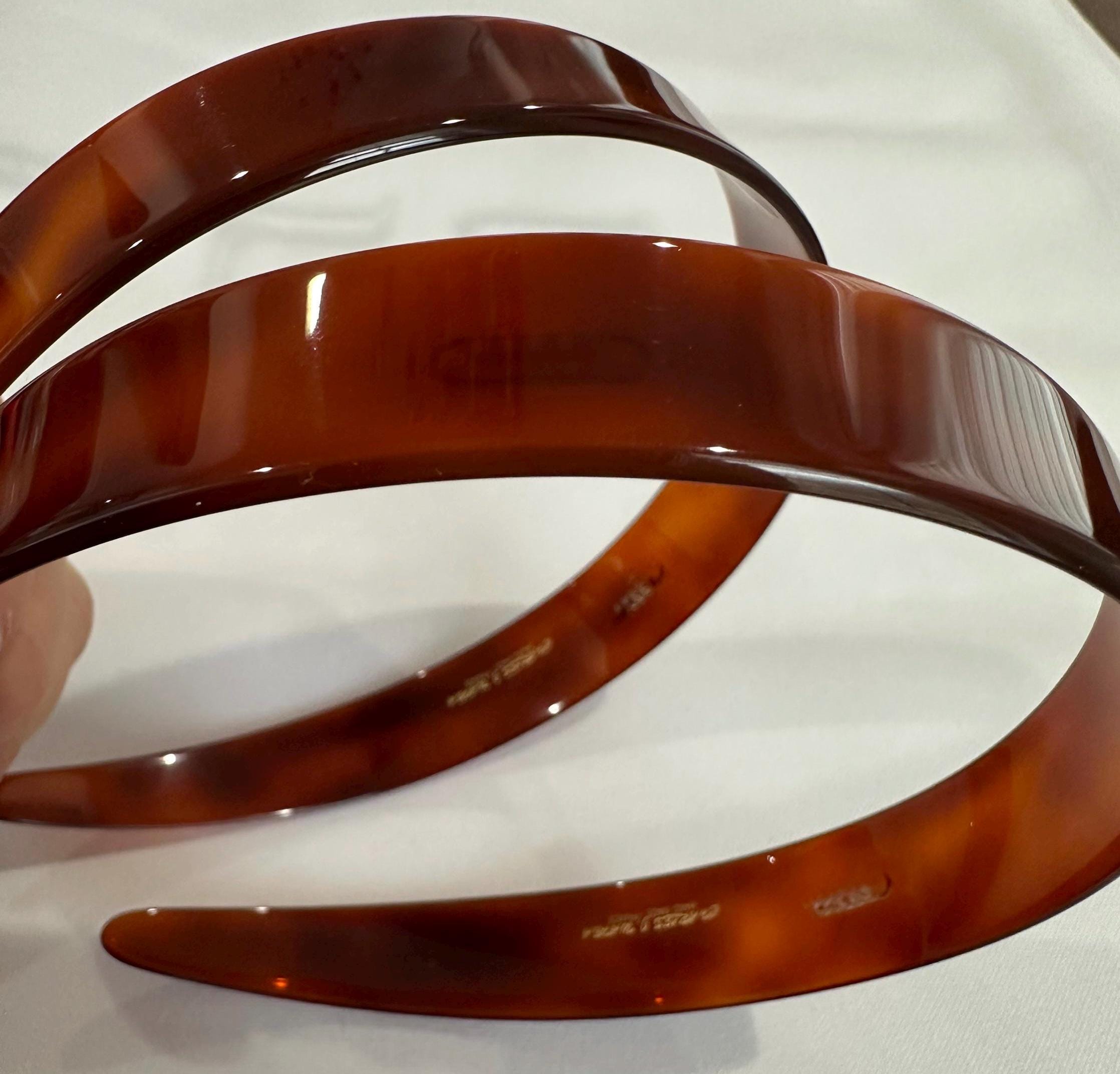 Charles J. Wahba Handmade Mock Tortoise Headband. Made in France - Etsy