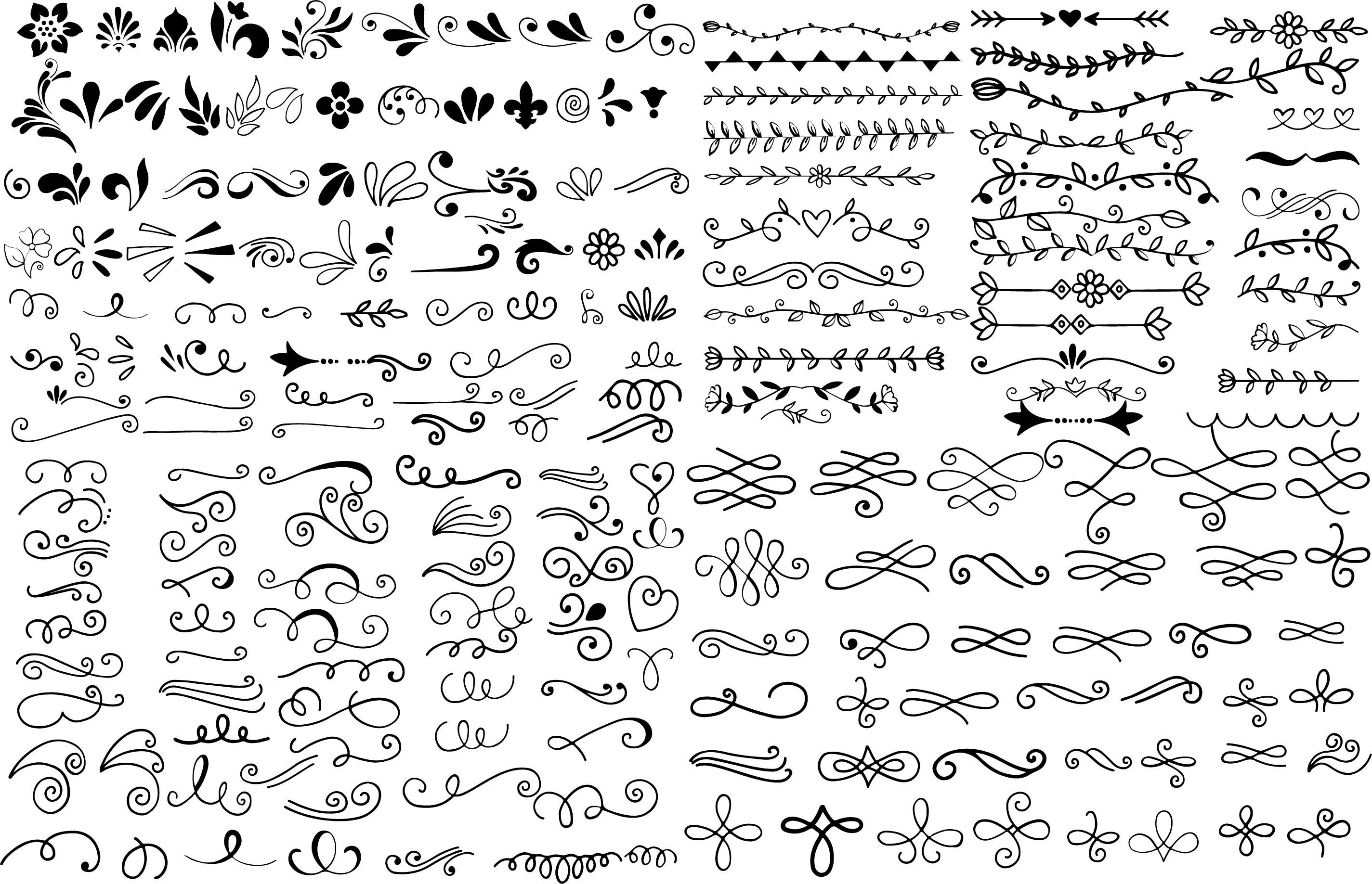 Decorative Elements SVG Bundle - Etsy