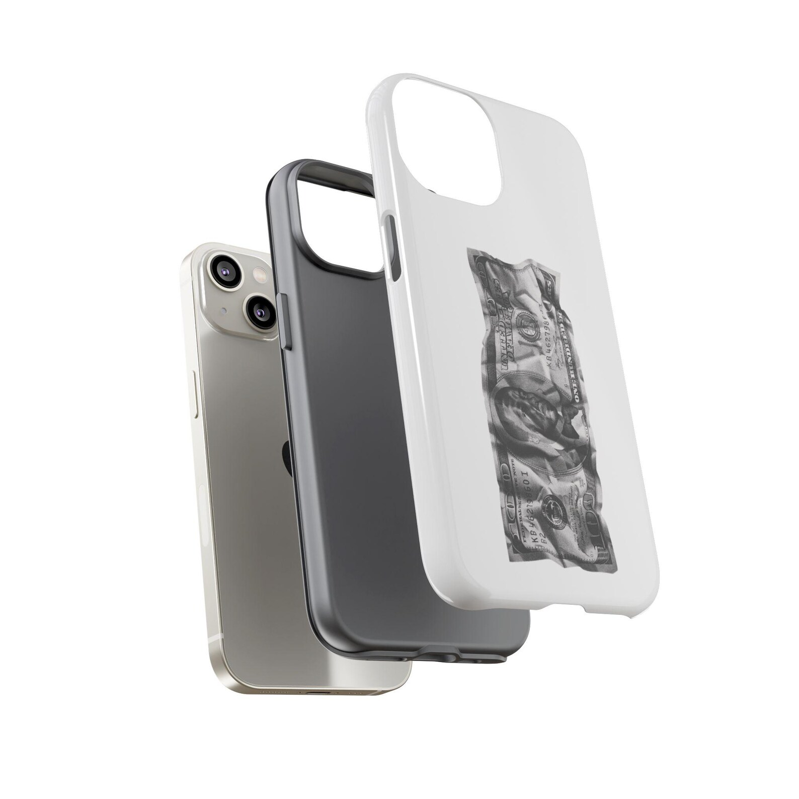 IPhone Case, Elegant Hundred Dollar Bill Money Design, Chic Clean Girl ...