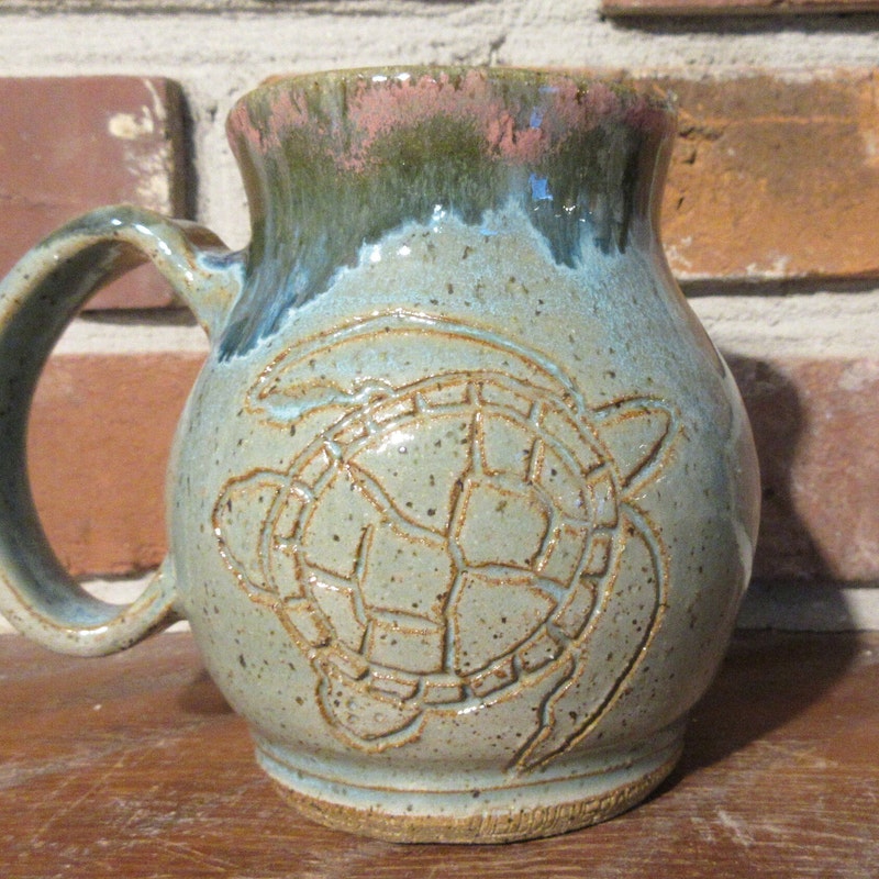 Turtle Mug - Etsy