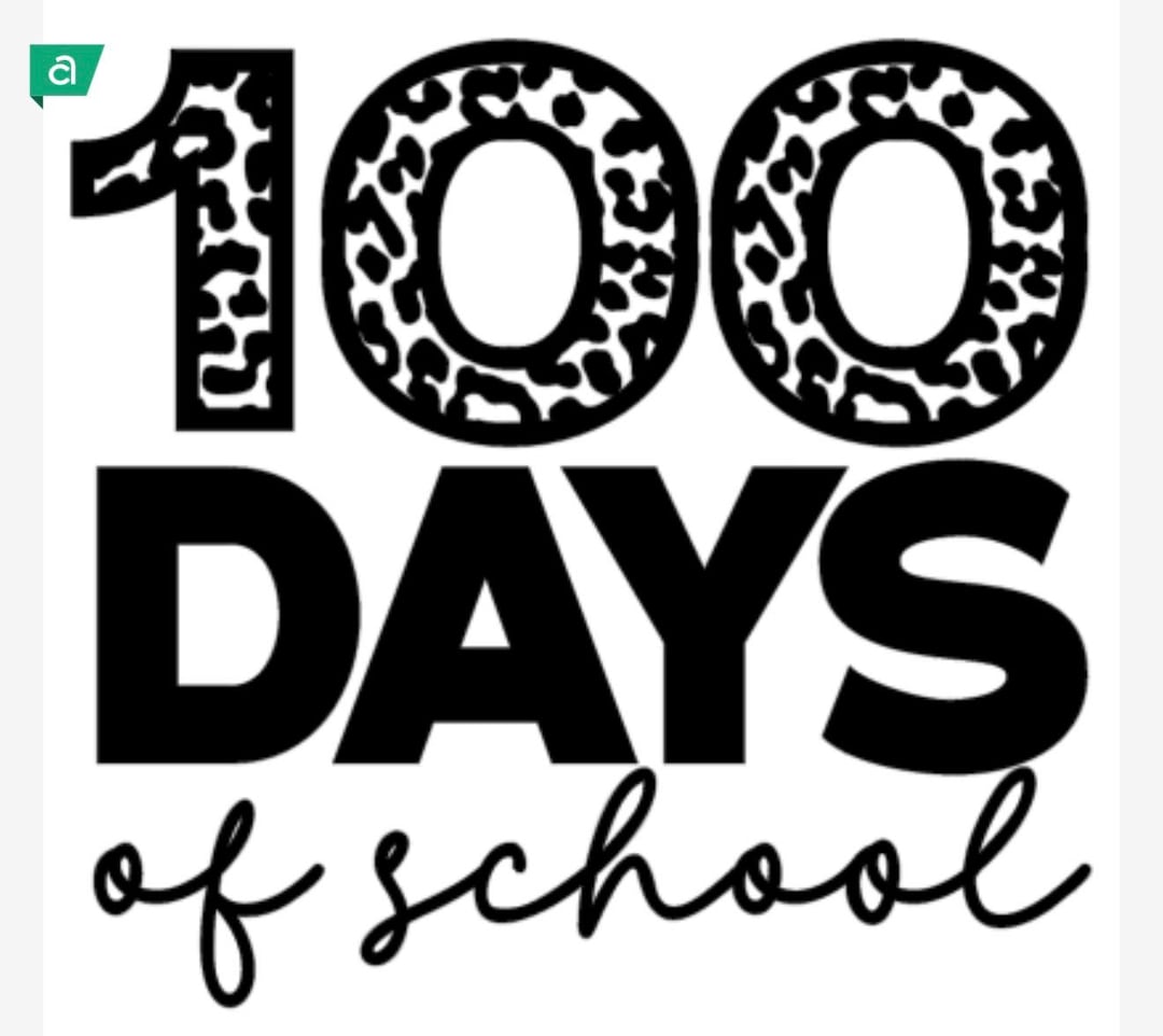 The 100th Day of School Iron on Designs Made to Order prices Vary by ...