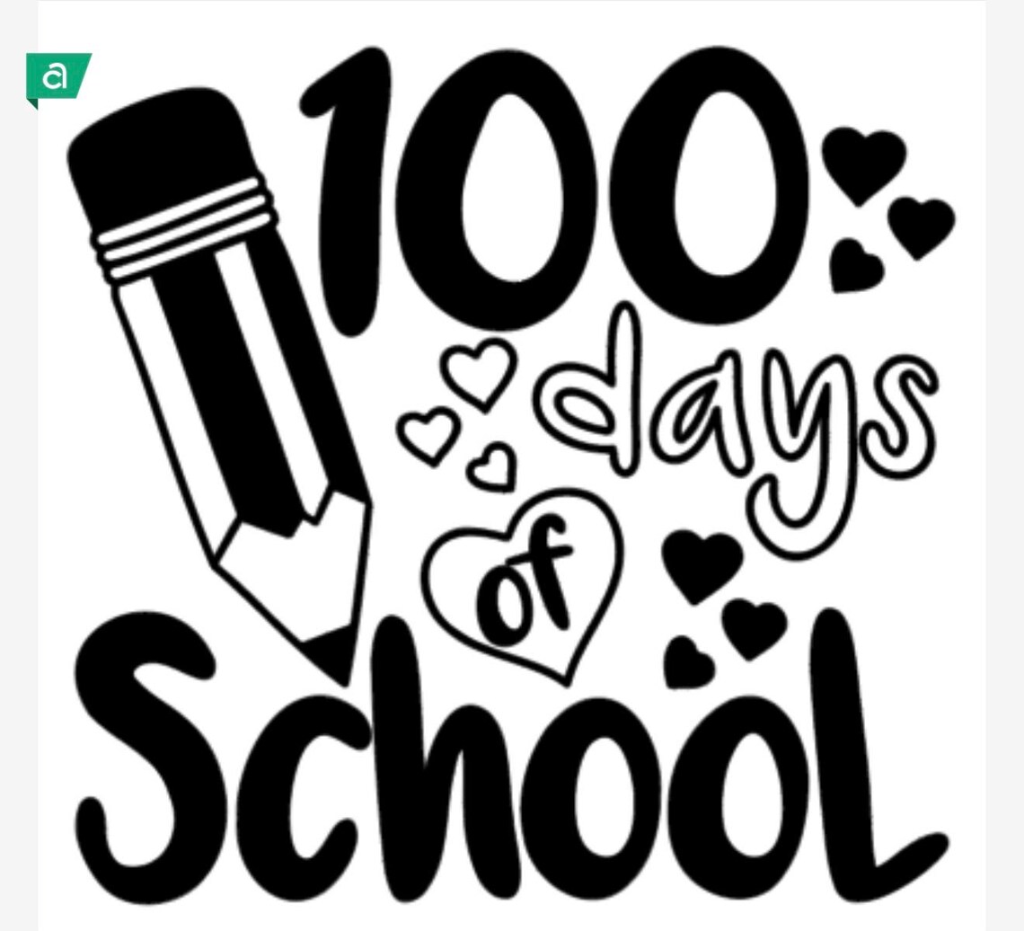 The 100th Day of School Iron on Designs Made to Order prices Vary by ...