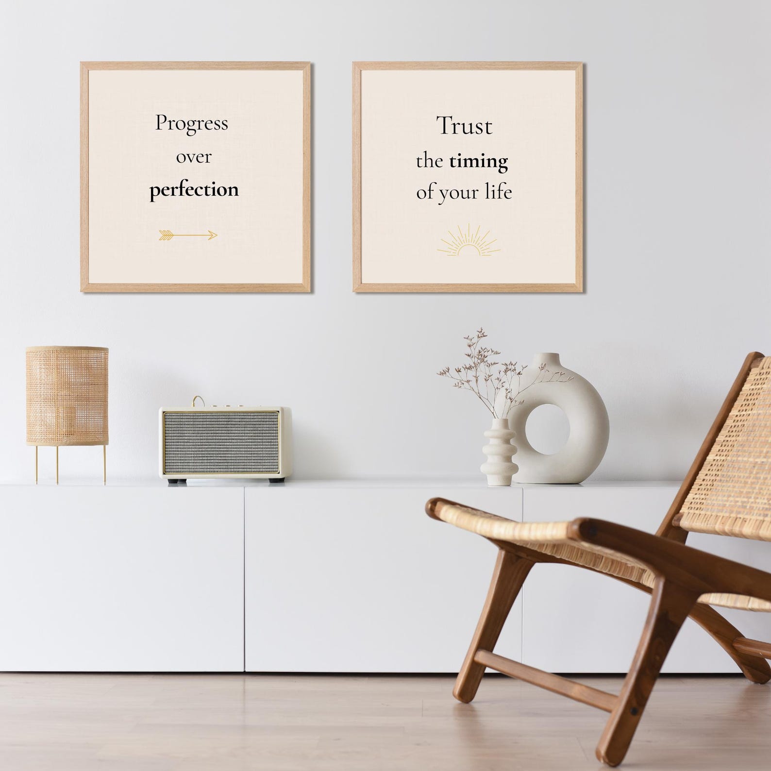 Minimalist Motivational Poster Set – Modern Digital Download Wall Art ...