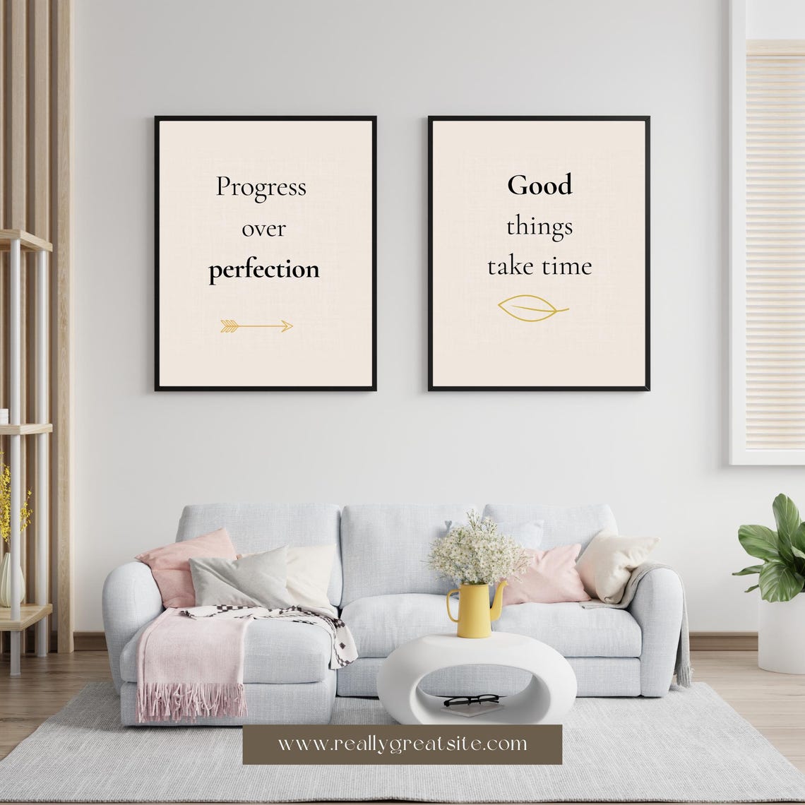 Minimalist Motivational Poster Set – Modern Digital Download Wall Art ...