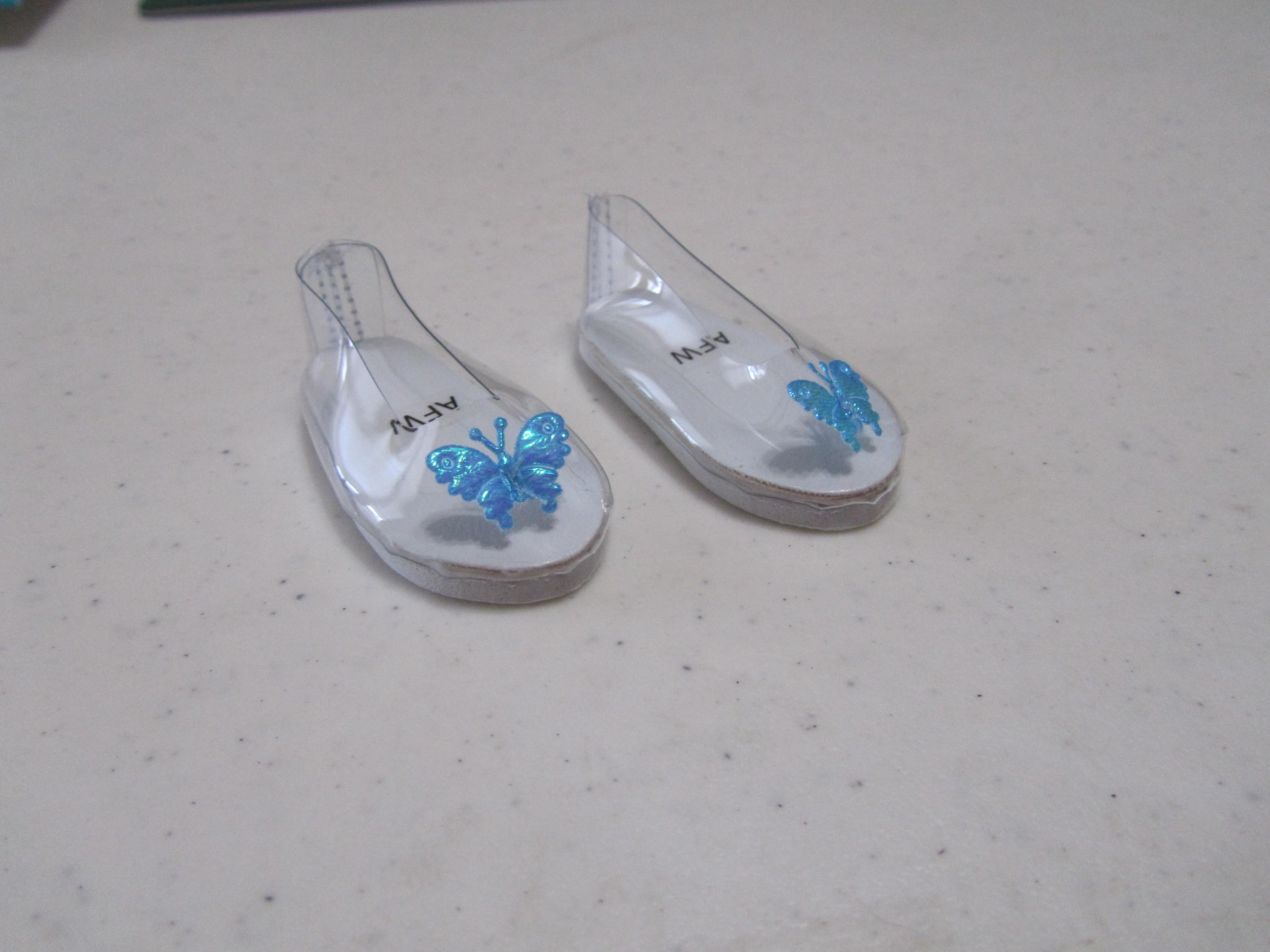 Princess Glass Slippers Made to Fit 14” Dolls Like Wellie Wisher, Etc ...