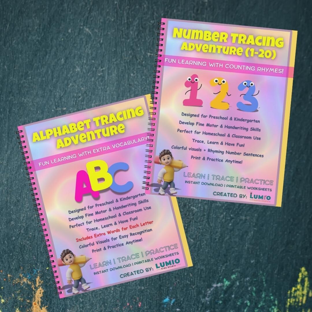 Alphabet and Number Tracing Bundle Fun Learning With Rhymes and Extra ...