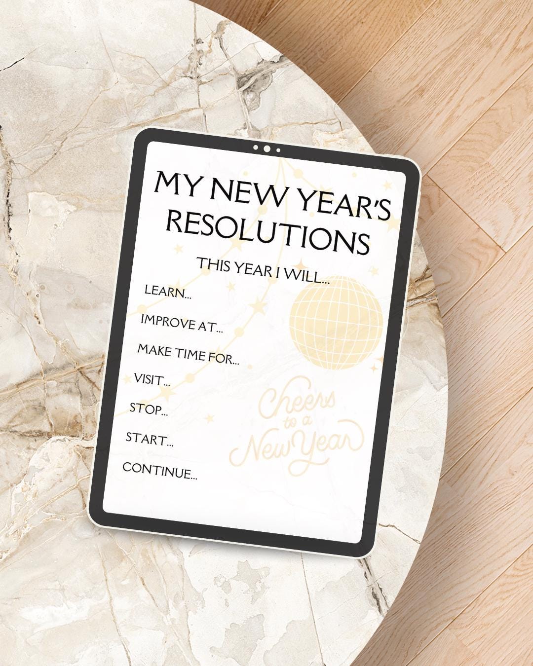 NEW YEAR'S RESOLUTION Printable Sheet: Goal-setting for 2025 - Etsy UK