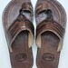 Handmade Moroccan D.brown Leather Sandals Berber Sandals Unisex Flip ...