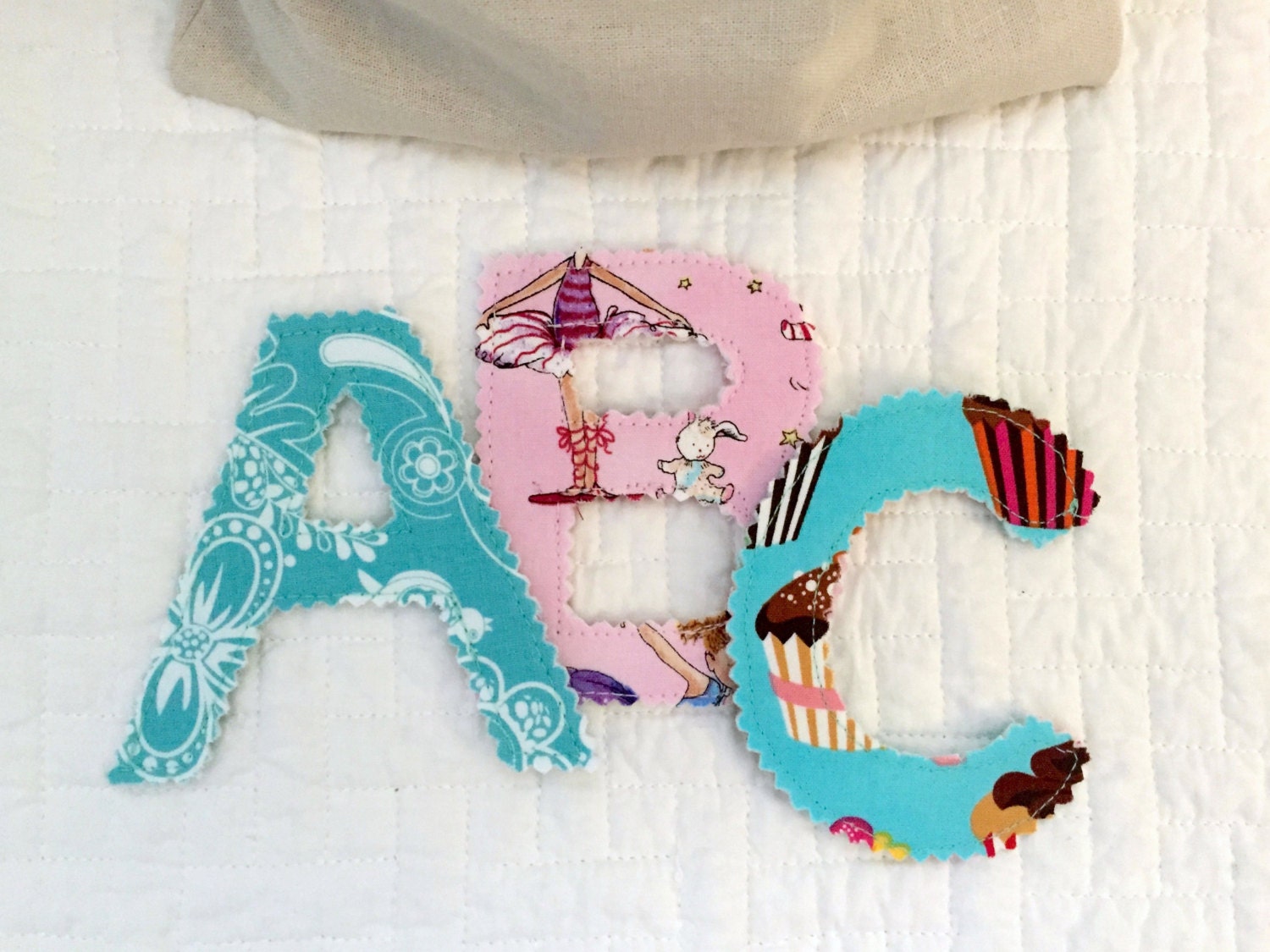 ABC Fabric Letters - Etsy