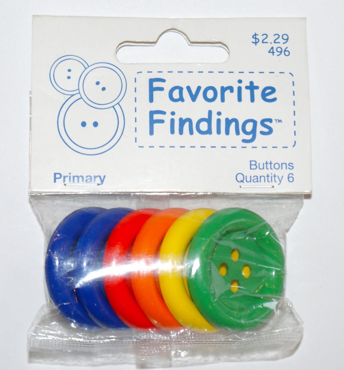 Favorite Findings Big Basic Buttons, Primary 428977 - Etsy