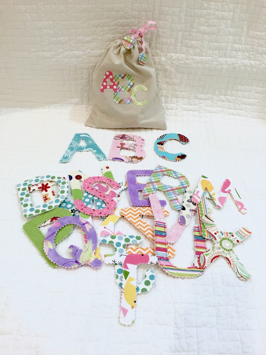 ABC Fabric Letters - Etsy