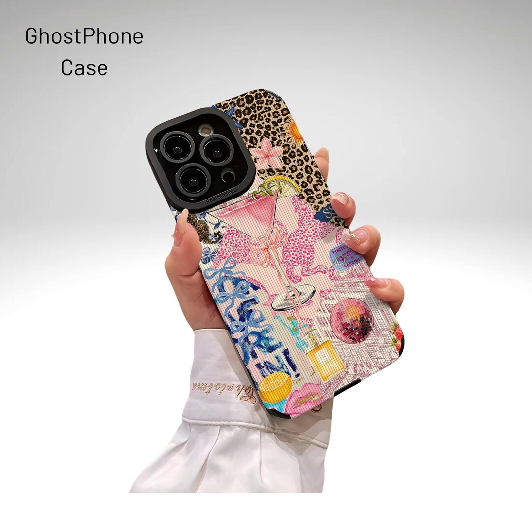 Cheetah-inspired Leopard Print Faux Leather 3D Shockproof Phone Case – Stylish & Protective ...