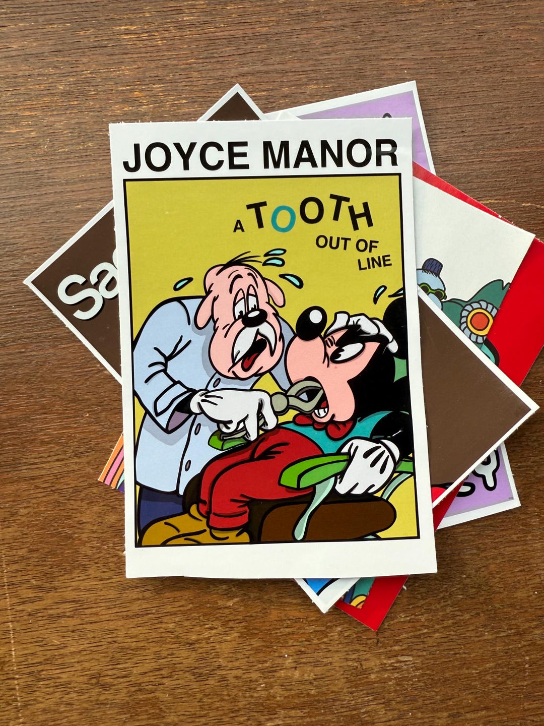 A Tooth Out of Line Sticker | Joyce Manor Vinyl Sticker | Emo Cartoon ...