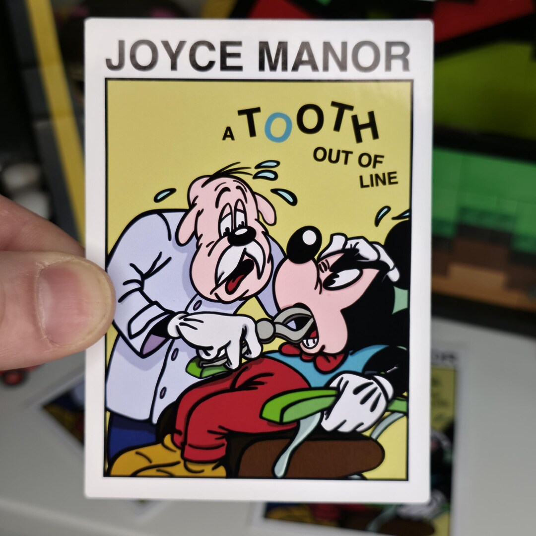 Joyce Manor - Tooth Out of Line Sticker - Emo Music Art Mashup - Etsy