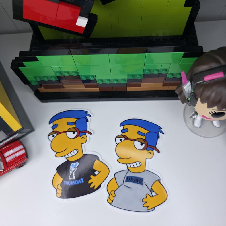 Milhouse Van Houten: the Hardcore Kid - Thursday, Fugazi Sticker - Etsy