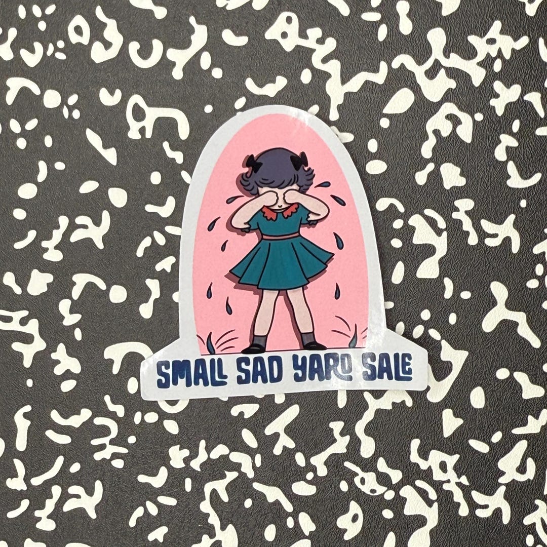 Crying Girl Sticker - Emo Y2K Die Cut Vinyl Decal - Etsy