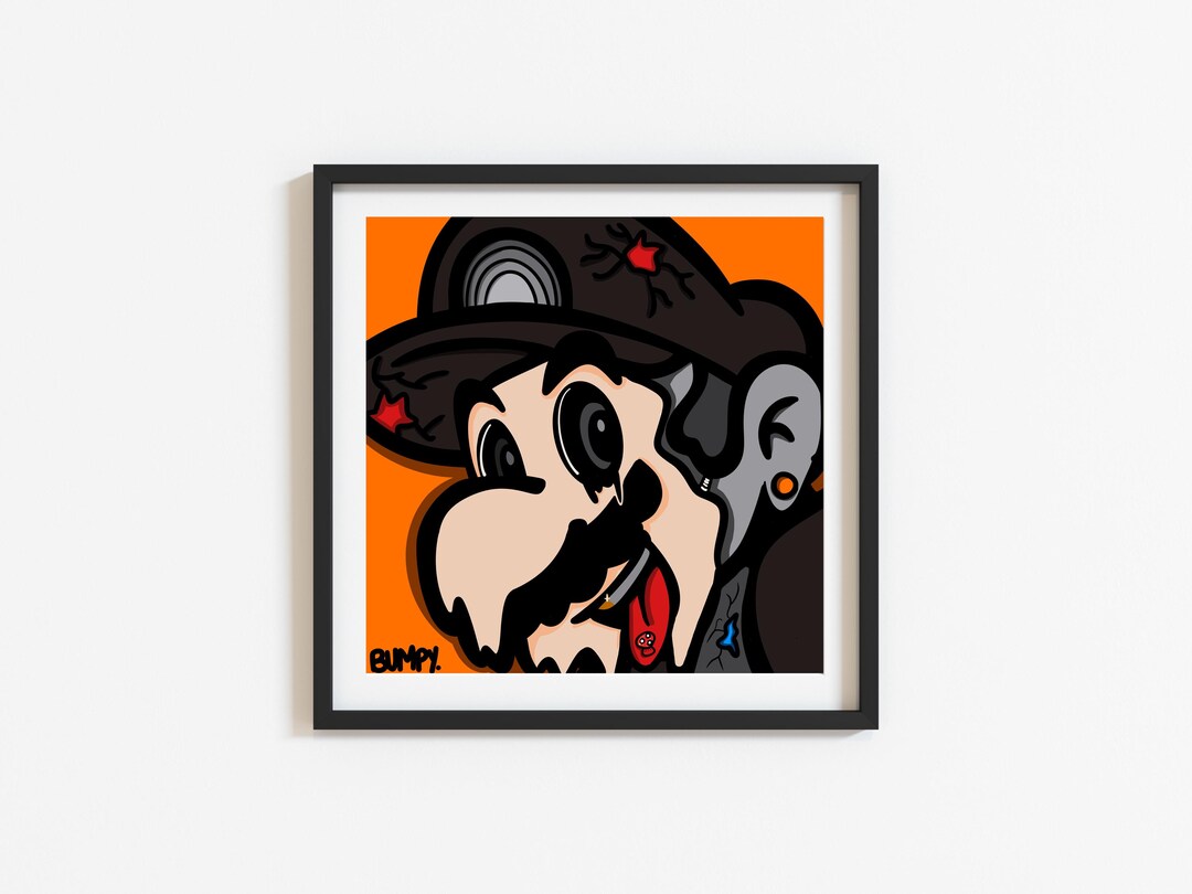 Square Melty Face Mario Nintendo Pop Art Digital Print *digital ...