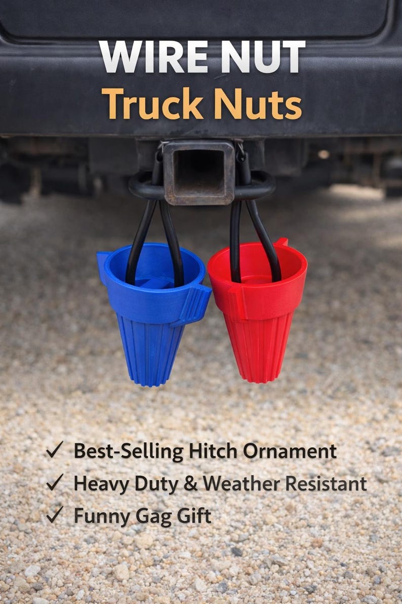 3D Printed Truck Nuts: Funny Truck Accessory With Carabiner - Etsy