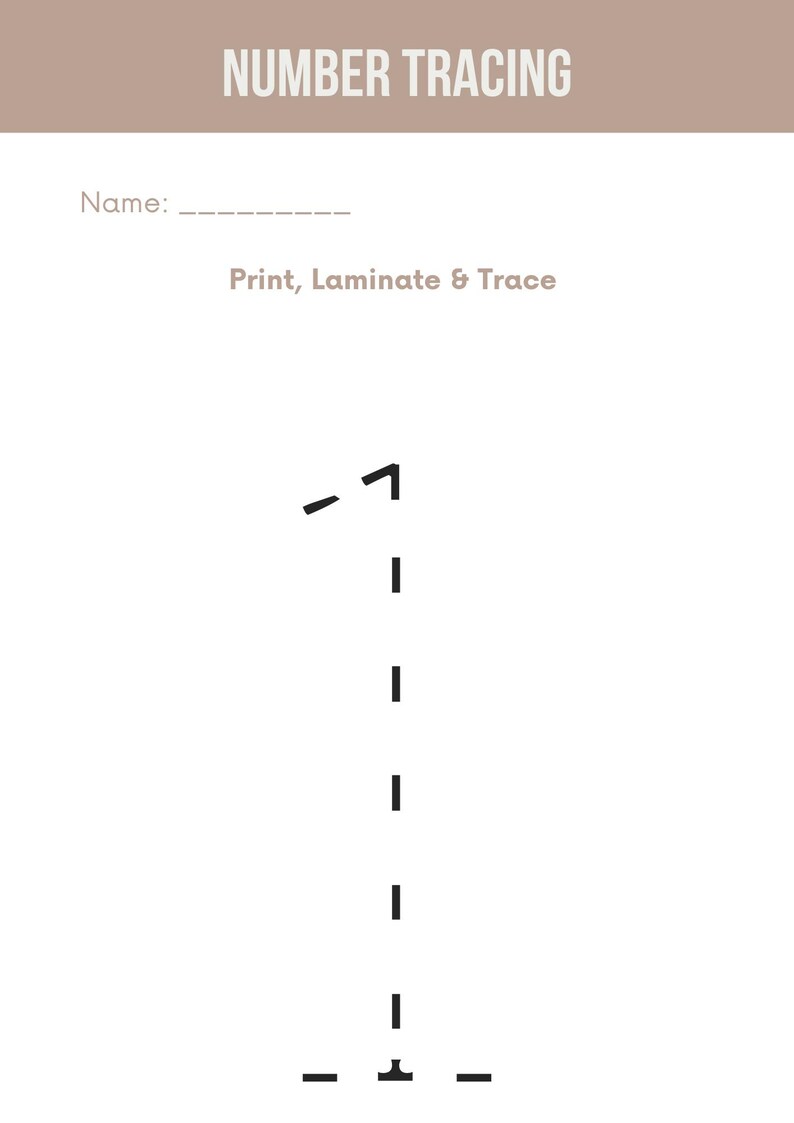 Number Tracing Workbook | Printable Learning Activities for Kids ...