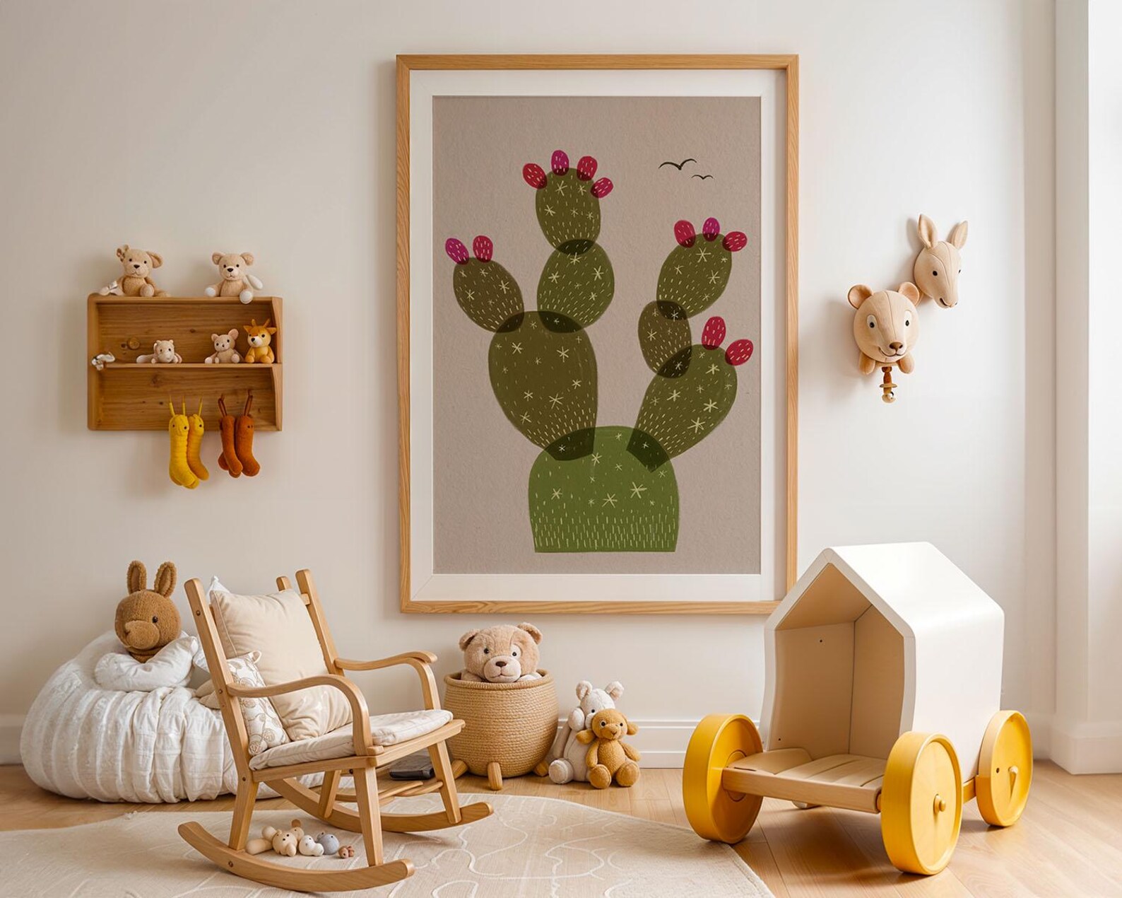 Boho Mexican Nopal Cactus Printable Wall Art Decor - Etsy
