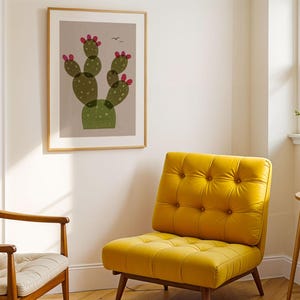 Boho Mexican Nopal Cactus Printable Wall Art Decor - Etsy