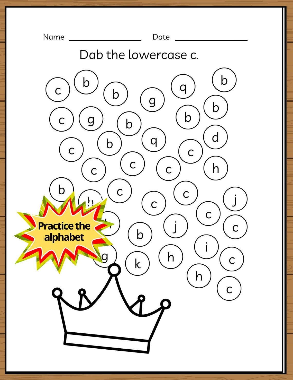 Printable Alphabet Practice Workbook for Preschool & Kindergarten ...