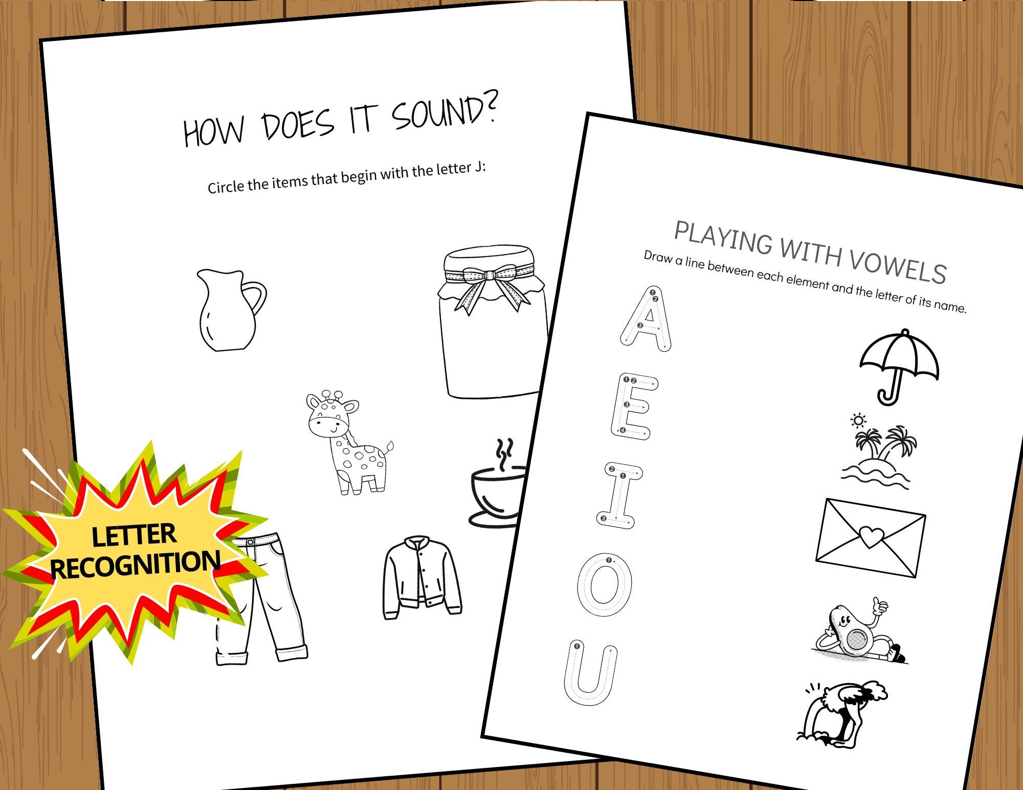 Preschool Alphabet Tracing Practice Book, Kids First Letter Handwriting ...