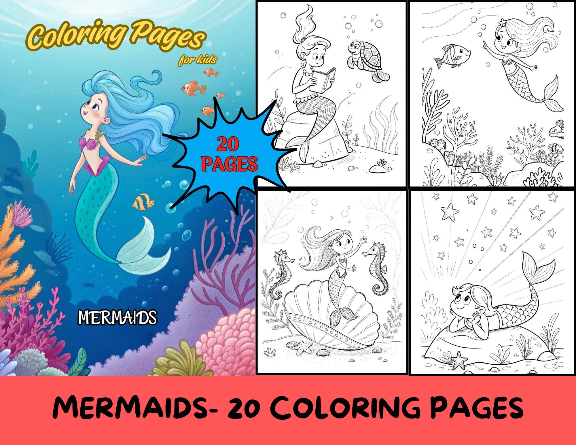 Kleurplaat Zeemeermin Realistic Mermaid Coloring Pages