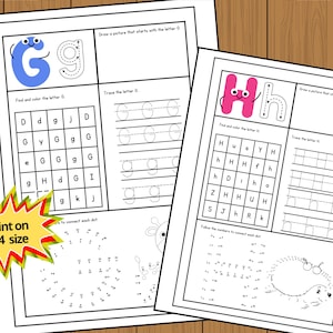 Toddler Alphabet Tracing, Handwriting Practice, Preschool, Homeschool ...