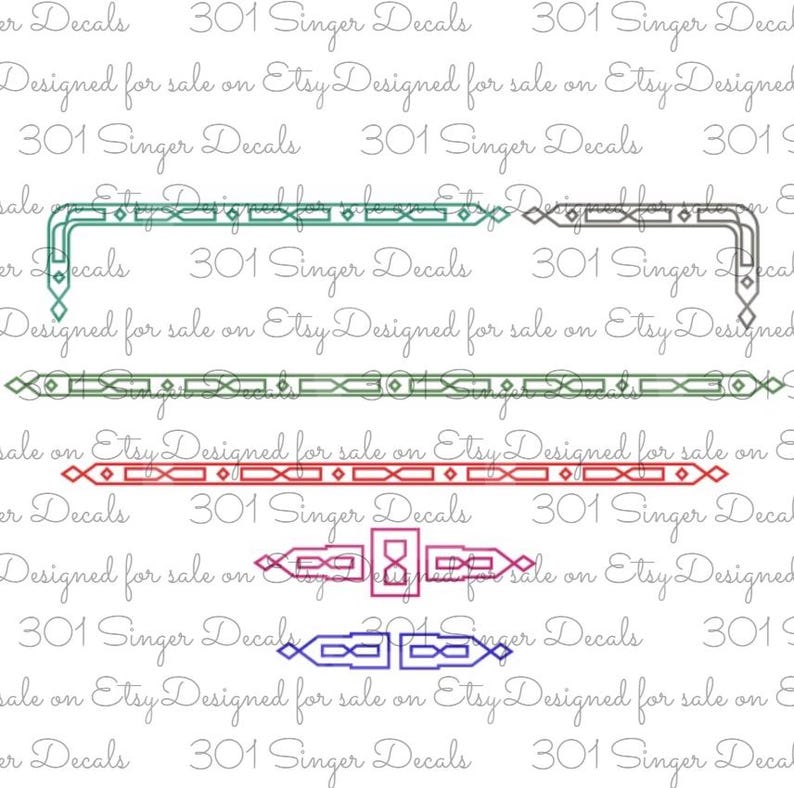 Singer 301 Sewing Machine Decals - Etsy