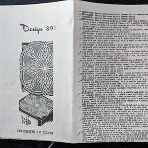 Vintage 40's Crochet Patterns Design 7272 and 891 - Etsy