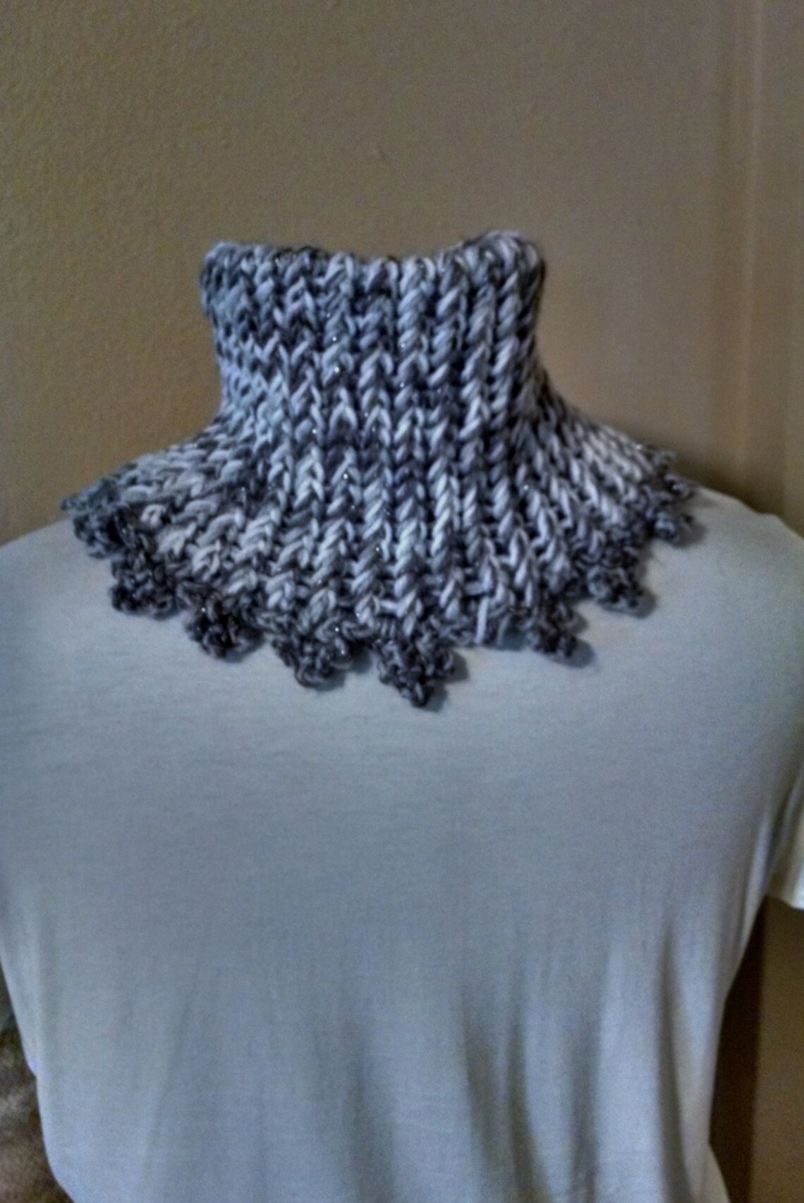 Gray Shades Cowl Collar - Etsy