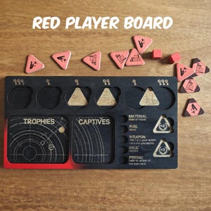 Arcs Player Board - Compact Board Game Upgrade With Token Slots - Etsy