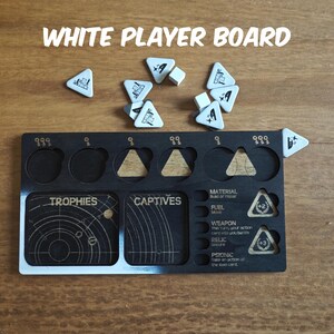 Arcs Player Board - Compact Board Game Upgrade With Token Slots - Etsy