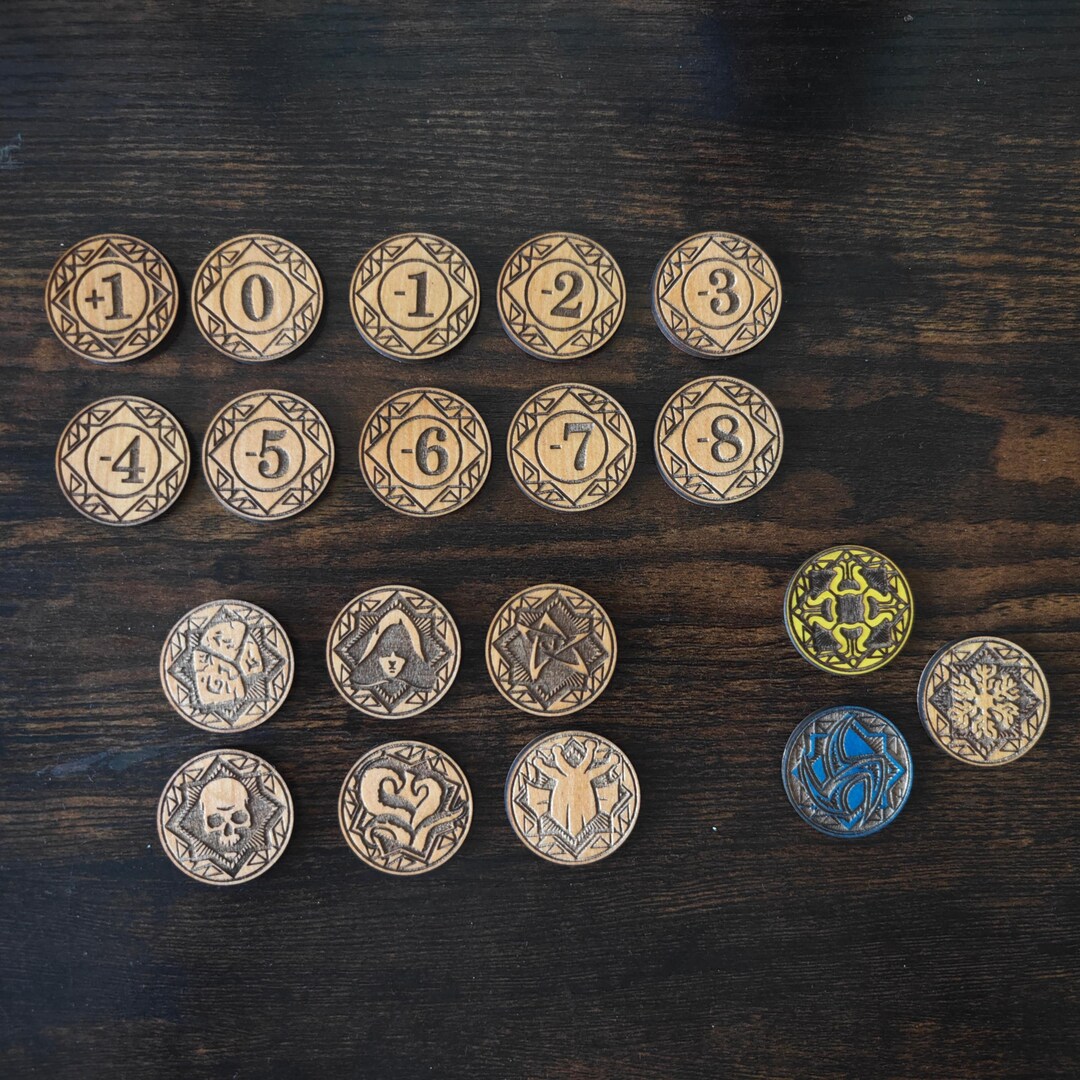 Arkham Horror LCG Chaos Tokens, Bless, Curse & Frost Options - Etsy