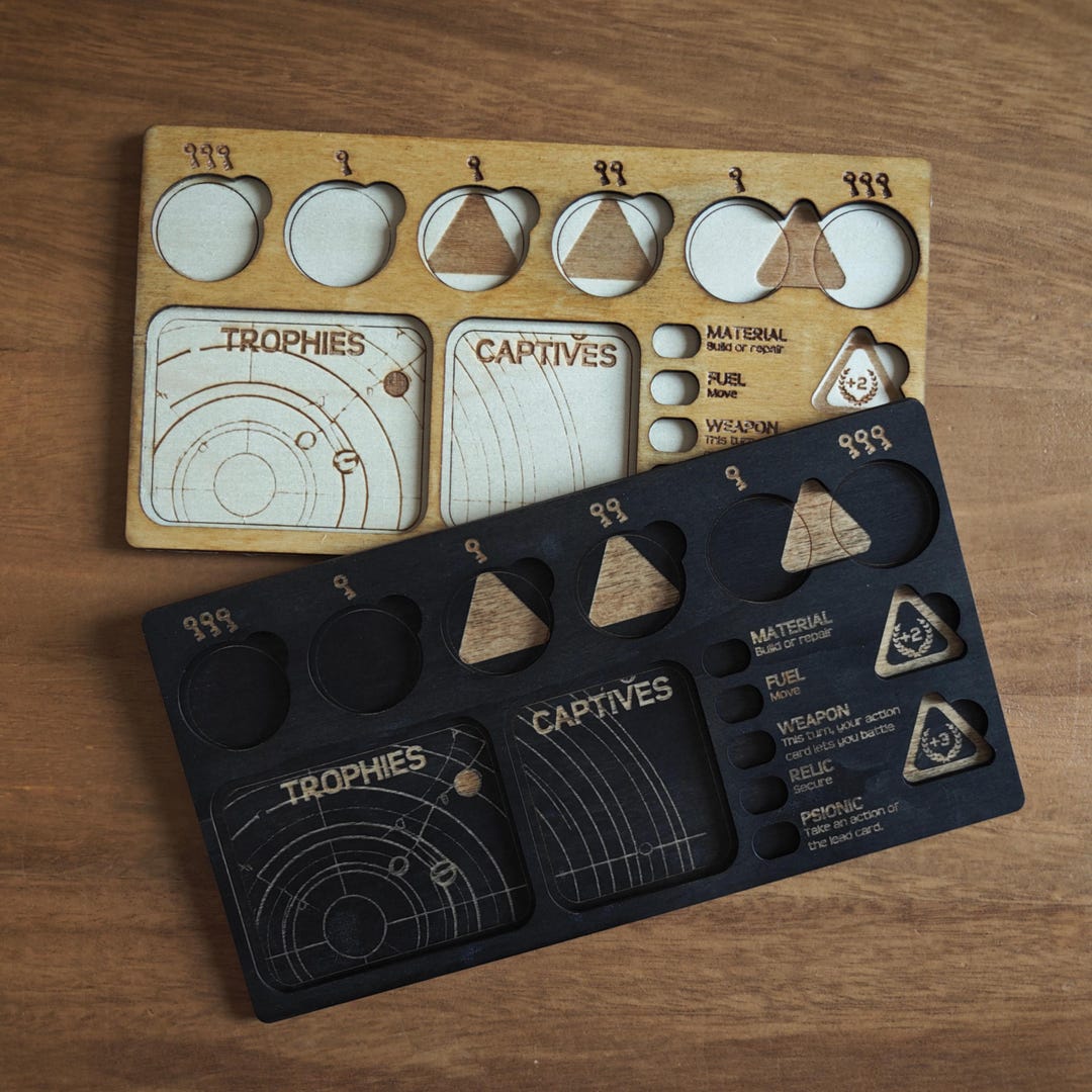 Arcs Player Board - Compact Board Game Upgrade With Token Slots - Etsy