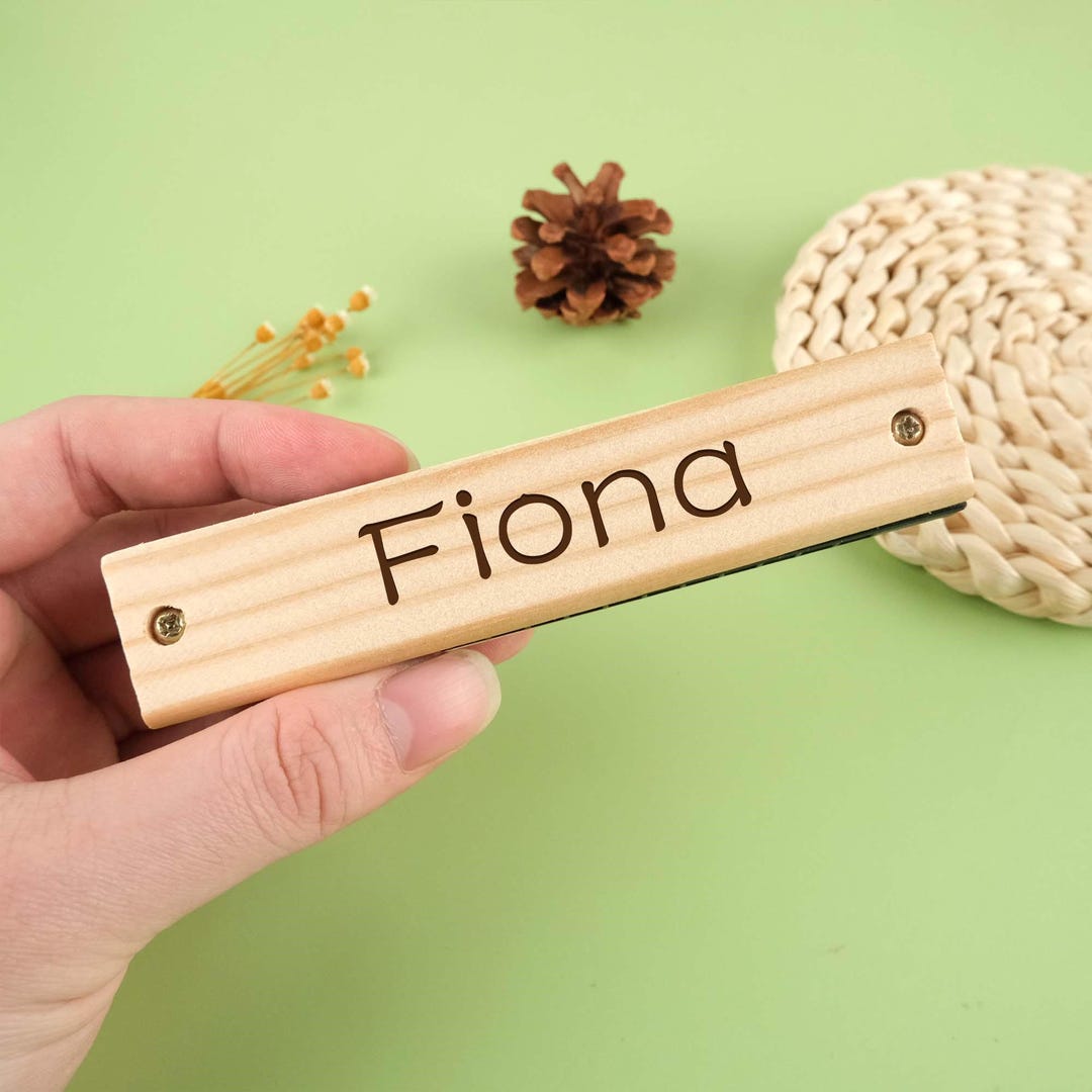 Personalized Harmonica for Kids, I Love You Gift, Custom Carved Wooden ...