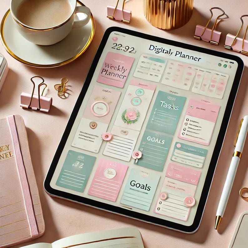 Customizable Digital Planner | Weekly and Daily Layouts | Goal Setting ...