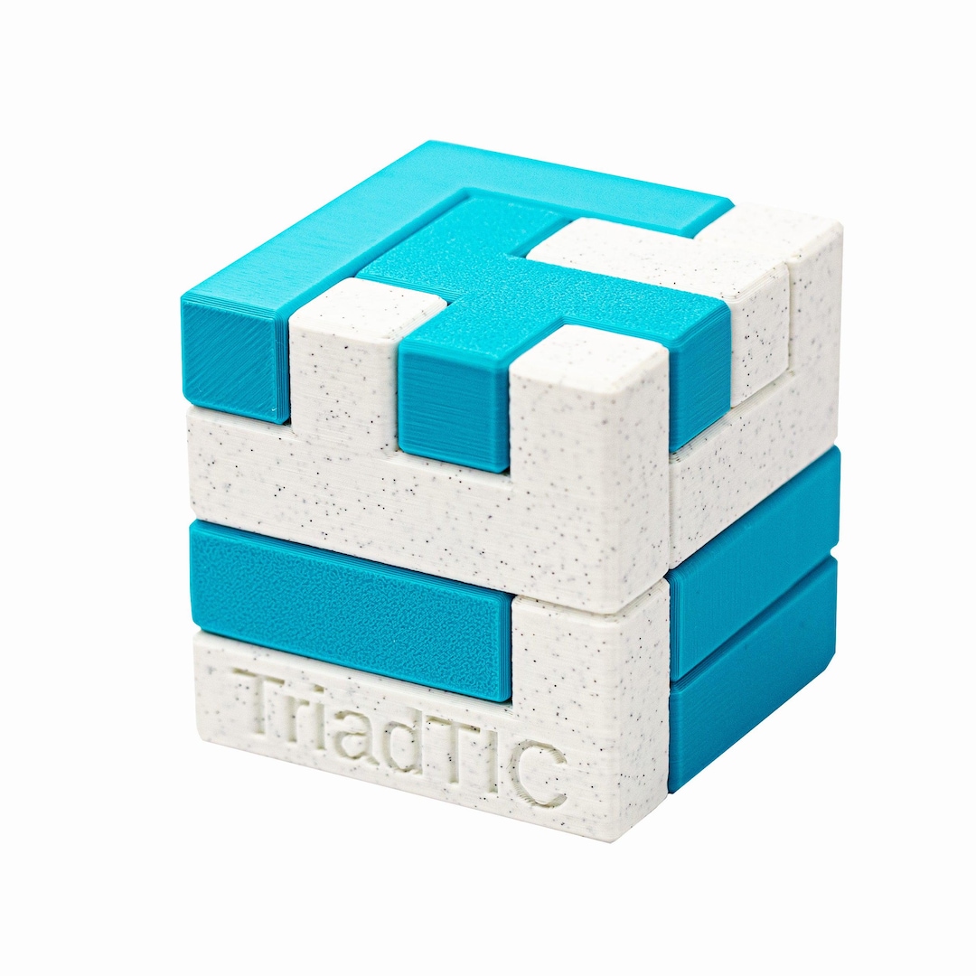 Triadtic Interlocking Cube Puzzle • Turning Mechanical Brain Teaser for ...