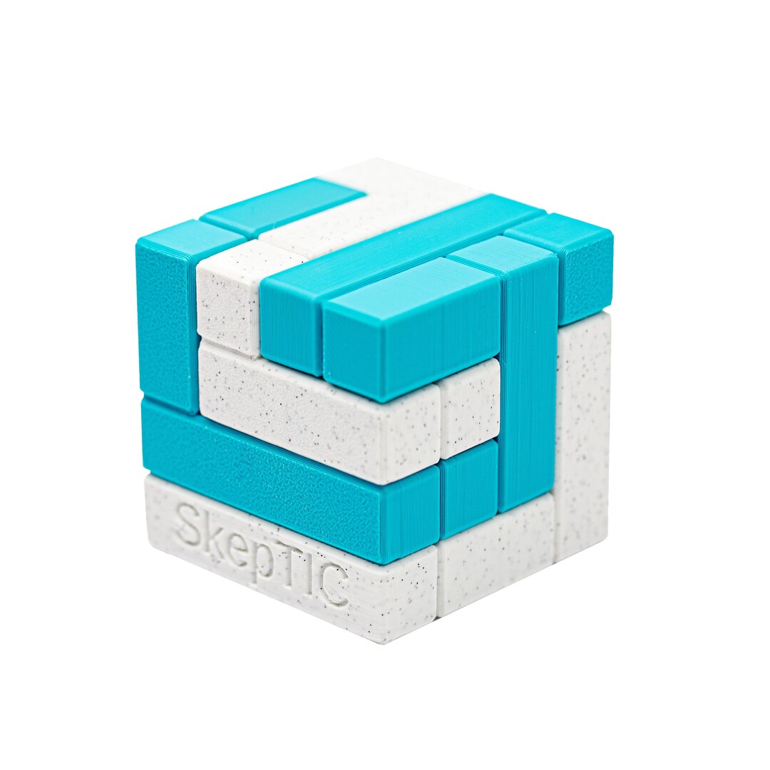 Skeptic Interlocking Cube Puzzle • Turning Mechanical Brain Teaser for ...