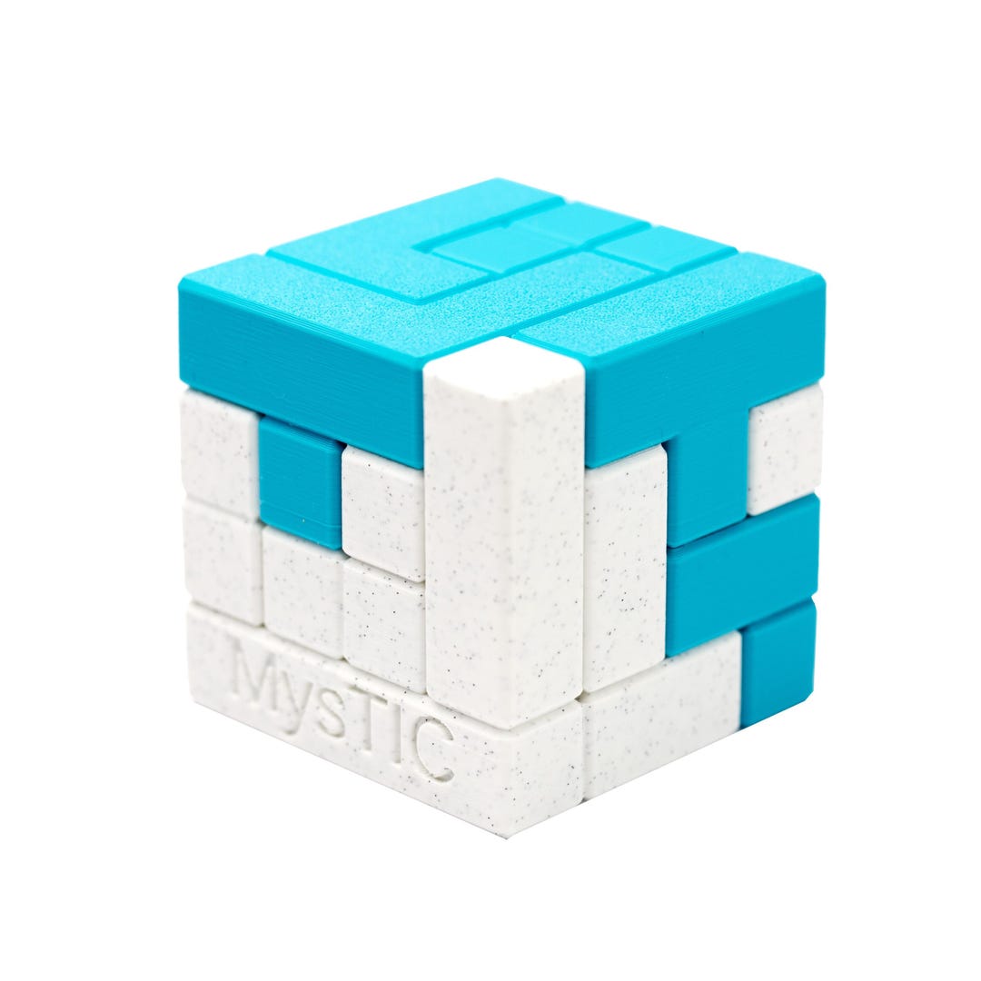 Mystic Interlocking Cube Puzzle • Turning Mechanical Brain Teaser for ...