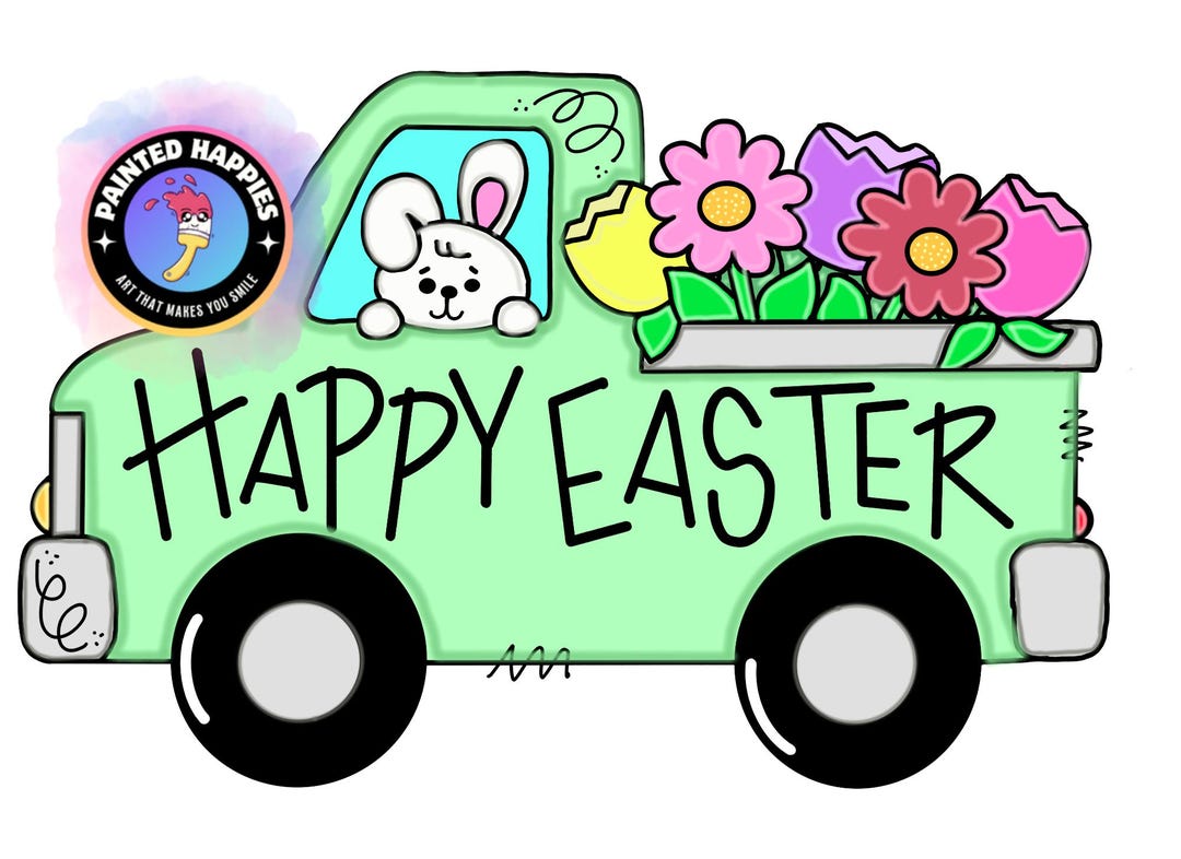 Carrot Happy Easter Door Hanger Template | Print and Cut (PDF, PNG ...