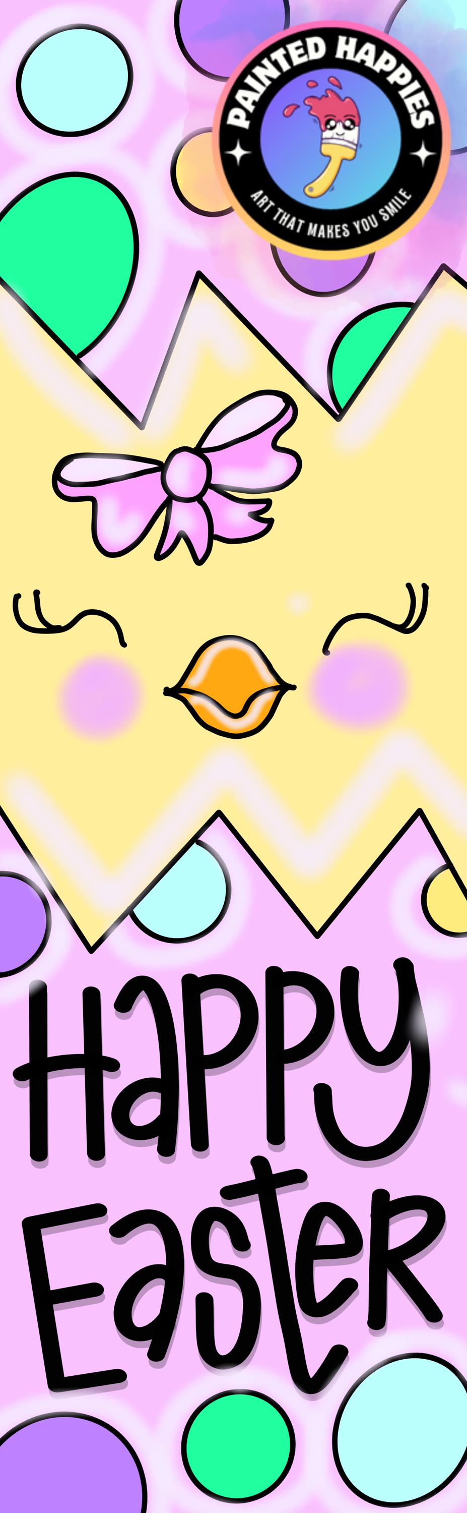 Easter Chick Decorated Porch Leaner Template | DIY Wood Sign | Print ...