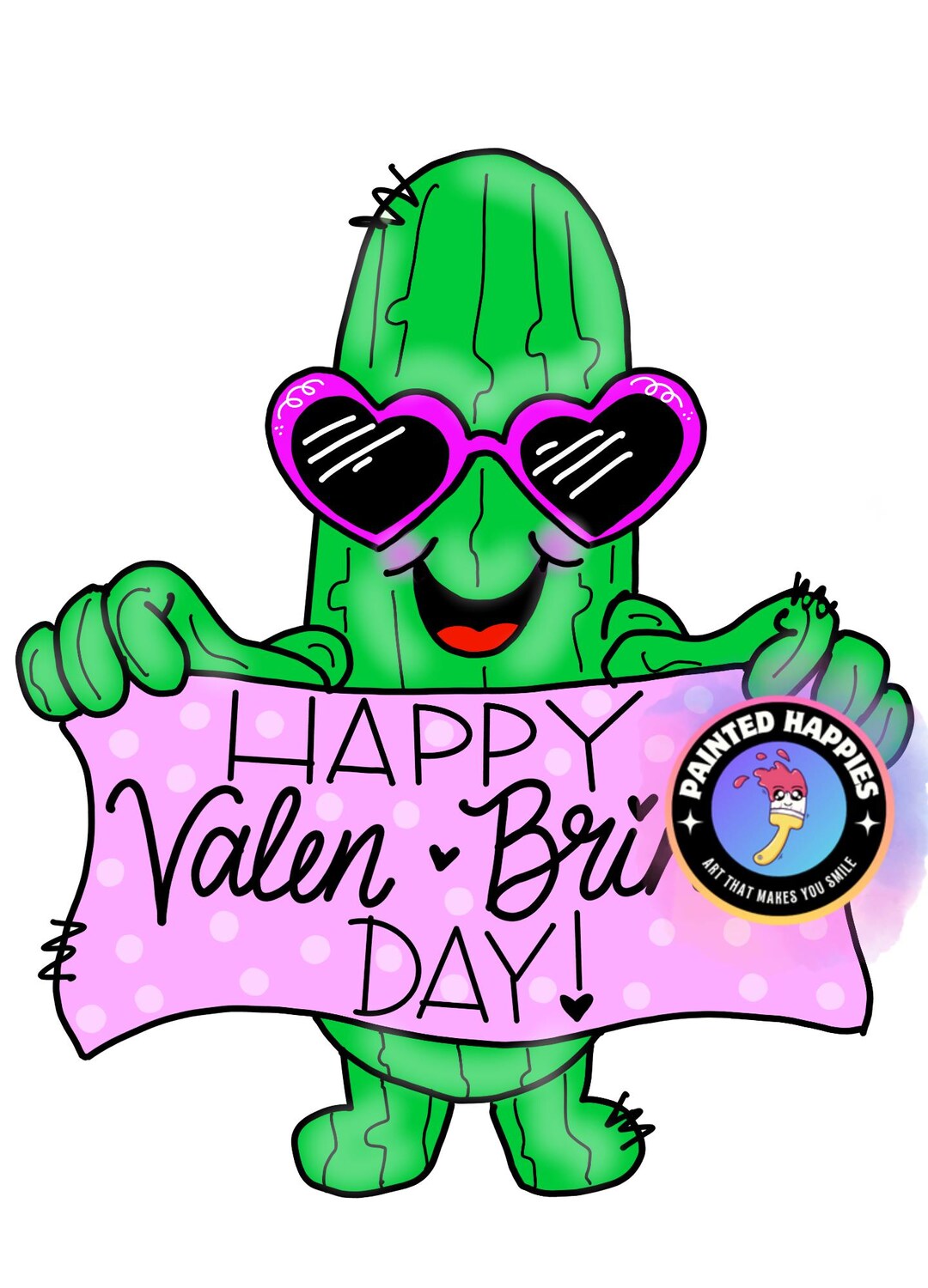 Happy Valentine’s Day Pickleman | Door Hanger Template | Print and Cut ...