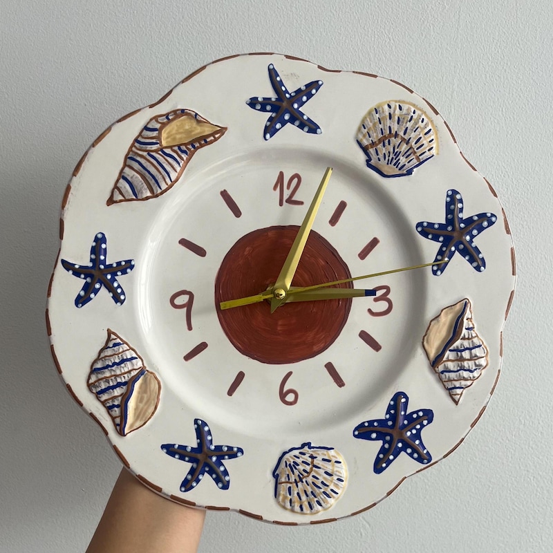 Hand Painted Clock - Etsy