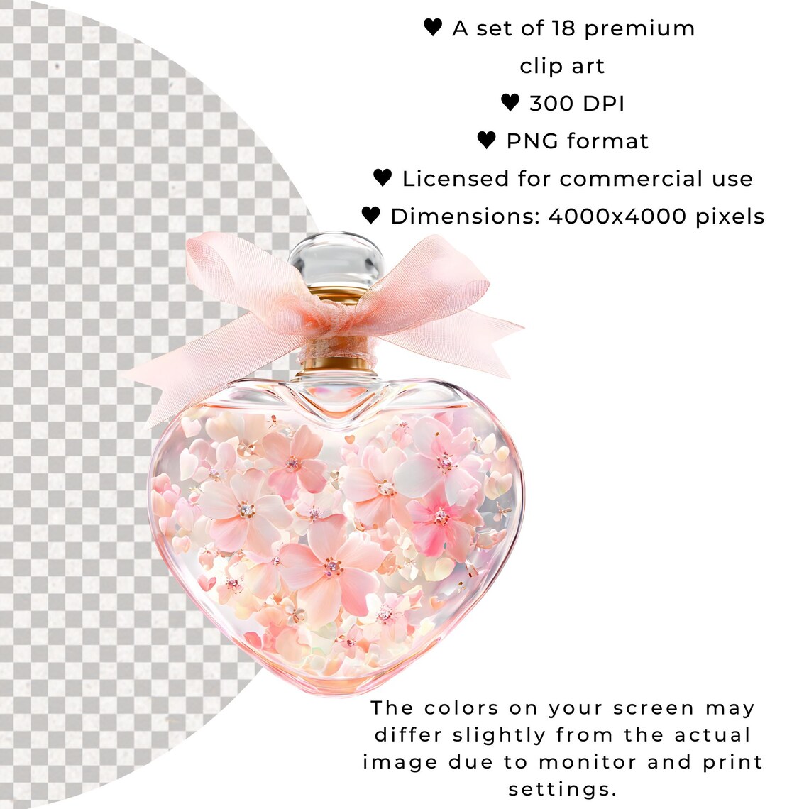 Love Potion Clipart – Heart Bottle PNG, Magic Little Bottles ...