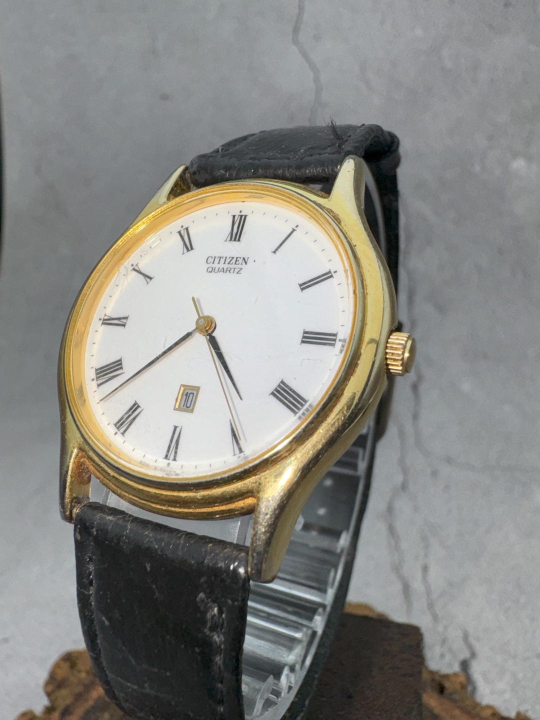 Vintage Classic Citizen Business Watch With Roman Numerals, Unique 90s ...