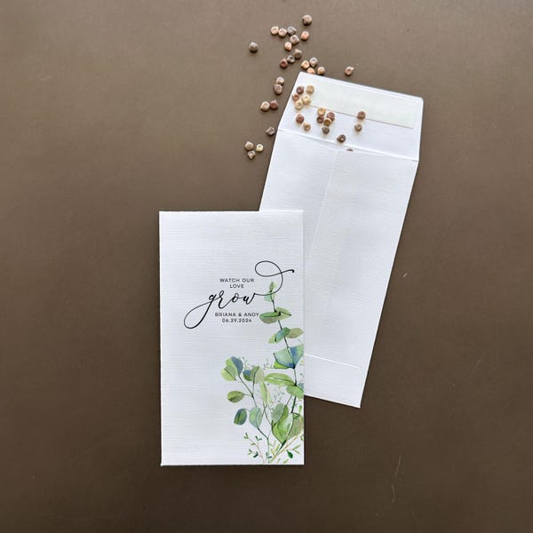 Wedding Seed Packets - Etsy