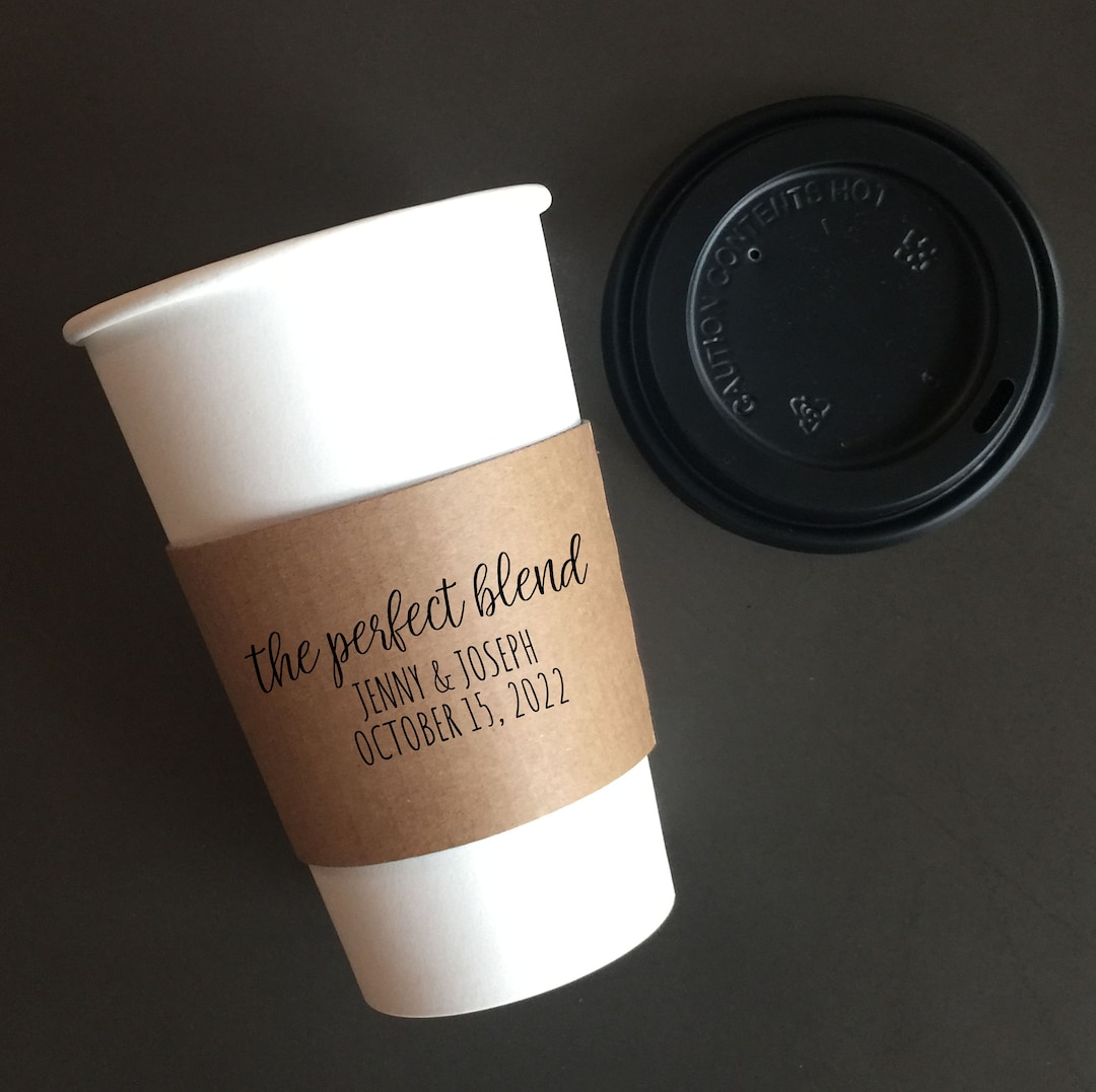 Custom Natural Brown or White Kraft Coffee Sleeves or Sleeves Cups ...
