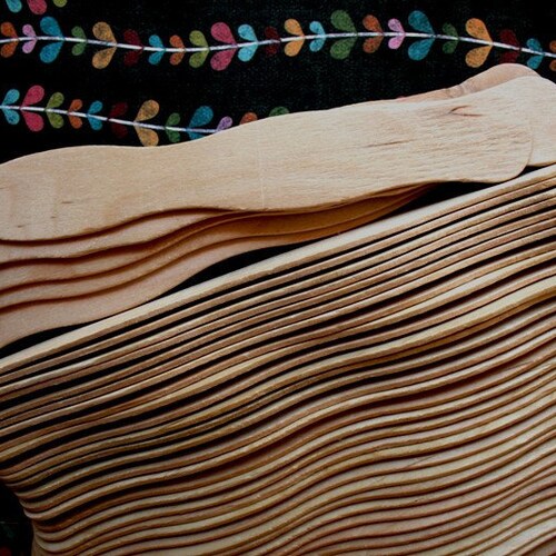 Wavy Wooden Fan Handles DIY Wedding or Party Fan Sticks - Etsy